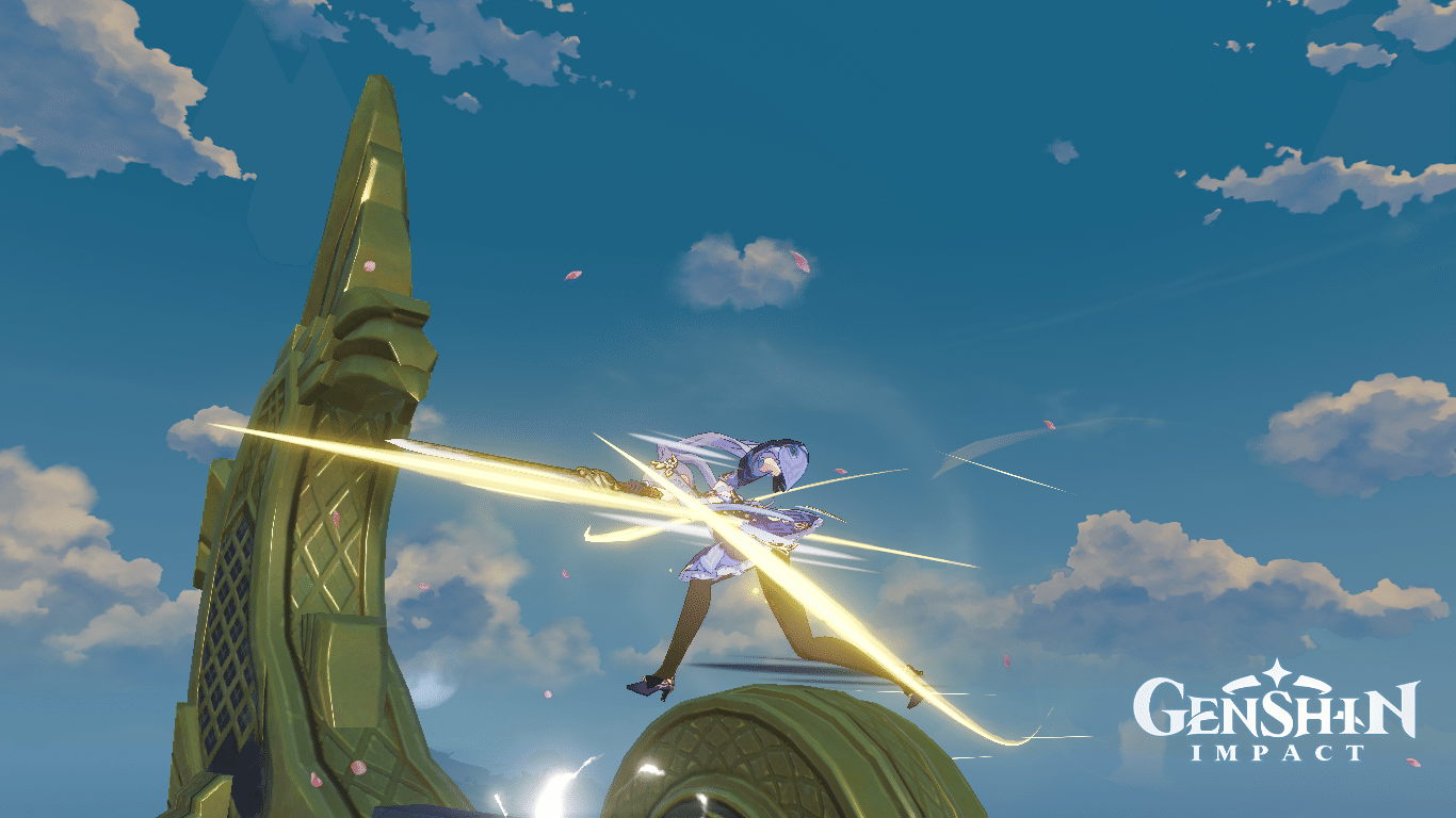 just some of Keqing's normal attacks Genshin Impact | HoYoLAB