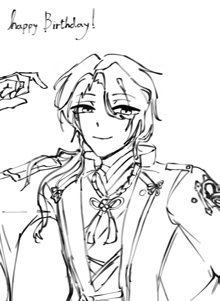 Ayato fanart! (doodle) Genshin Impact | HoYoLAB