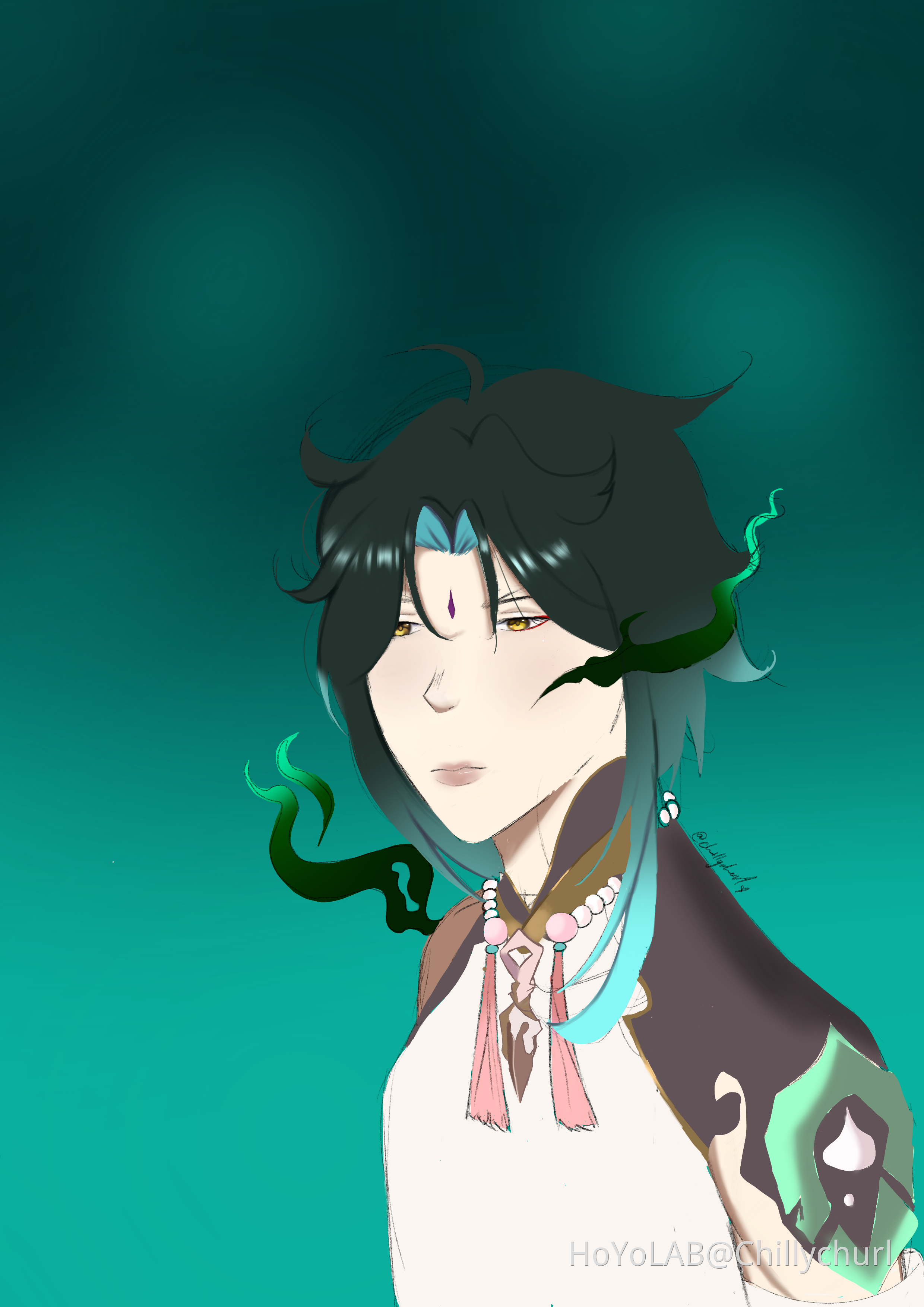 Xiao Sketch (no mask ver.) Genshin Impact | HoYoLAB