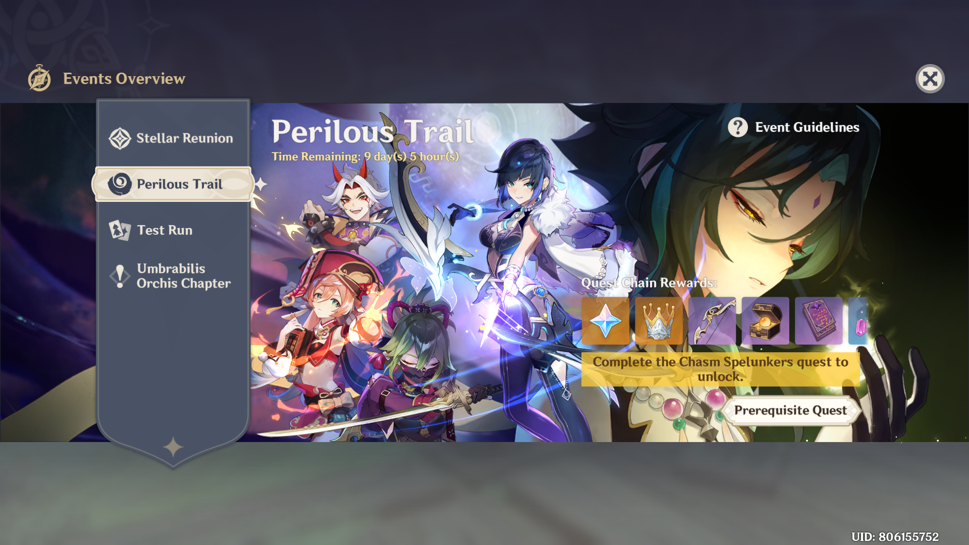 Start Perilous Trail Genshin Impact | HoYoLAB