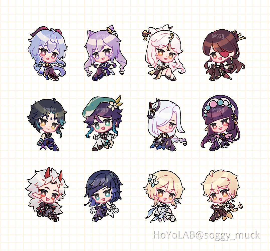 Another big batch of chibis! Genshin Impact | HoYoLAB