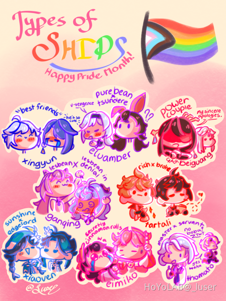 Shipping Tropes in Genshin (Happy Pride Month!) Genshin Impact | HoYoLAB