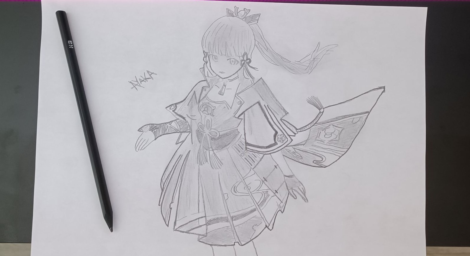 Kamisato Ayaka draw Genshin Impact | HoYoLAB