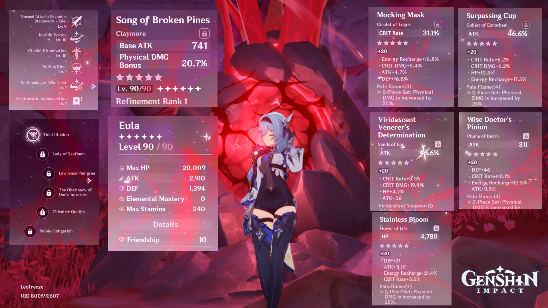 F2P Eula Showcase Genshin Impact | HoYoLAB