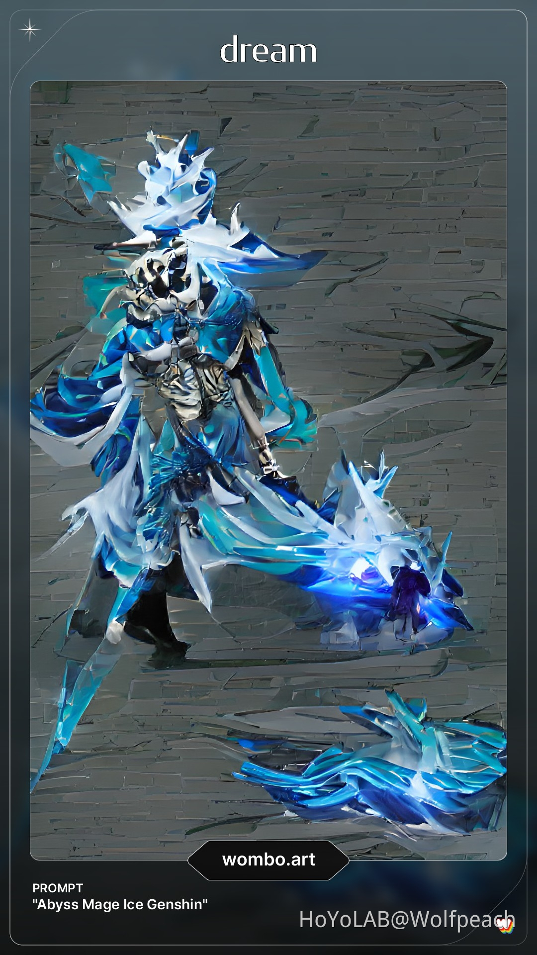 Here's a Cyro Abyss Mage from Wambo Dream Genshin Impact | HoYoLAB