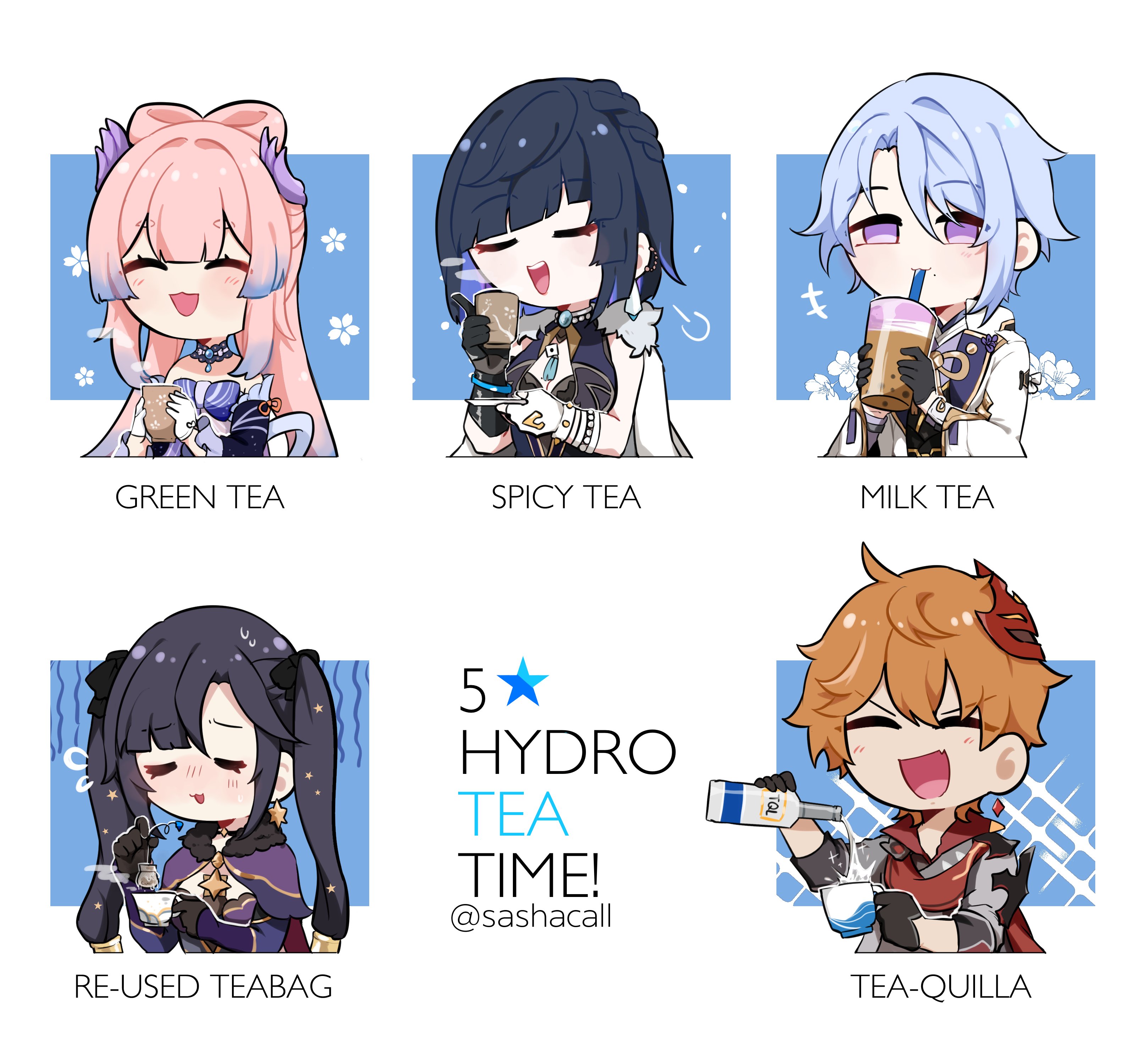 Hydro Tea Time Genshin Impact | HoYoLAB