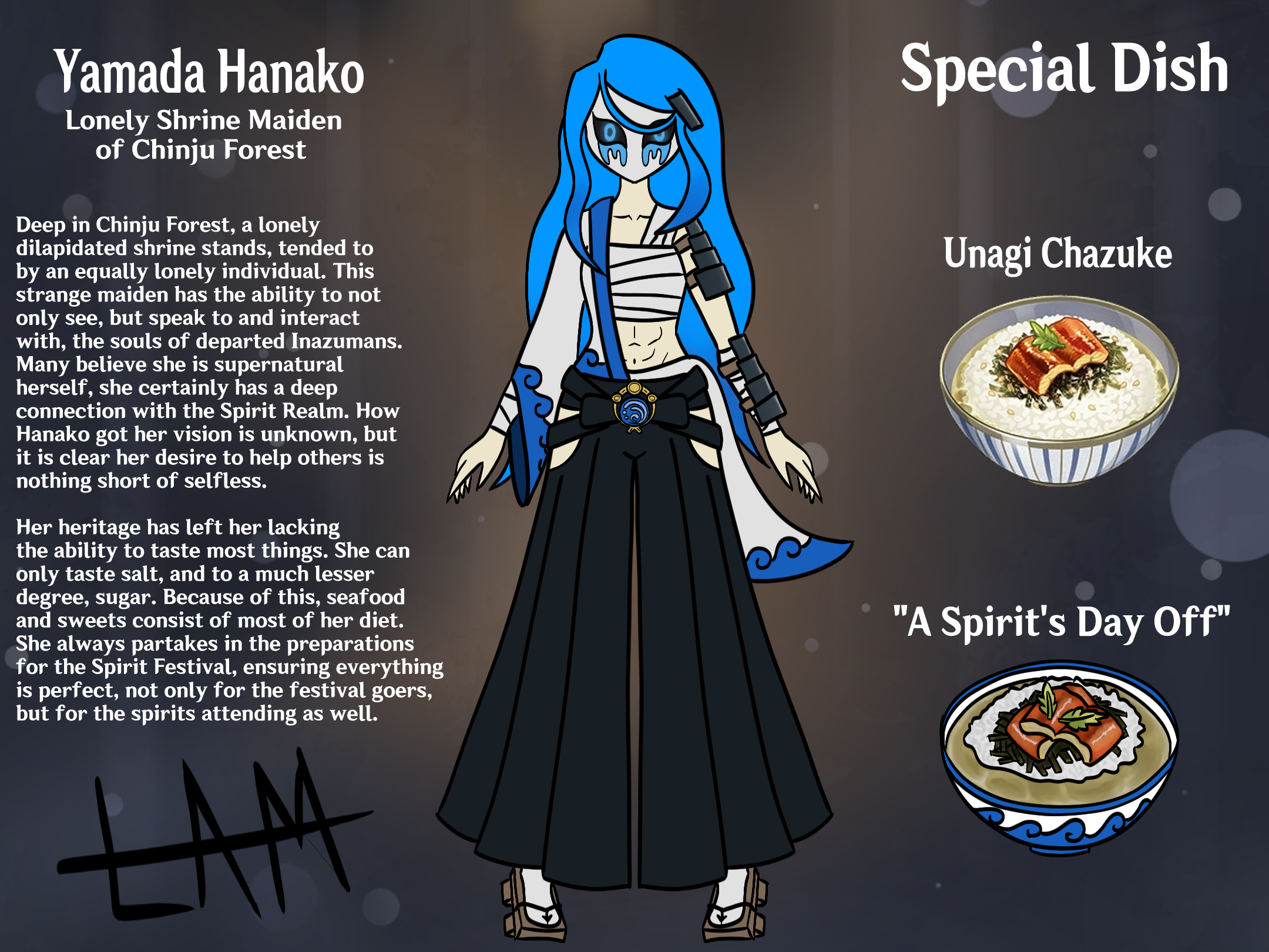 Hanako In-Game Ref Sheet Genshin Impact | HoYoLAB