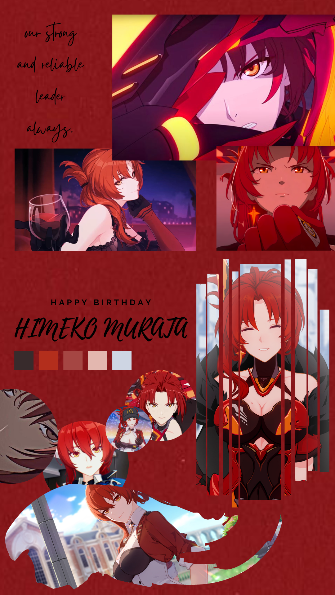 happy birthday to our unforgotten leader, himeko murata. Honkai Impact ...