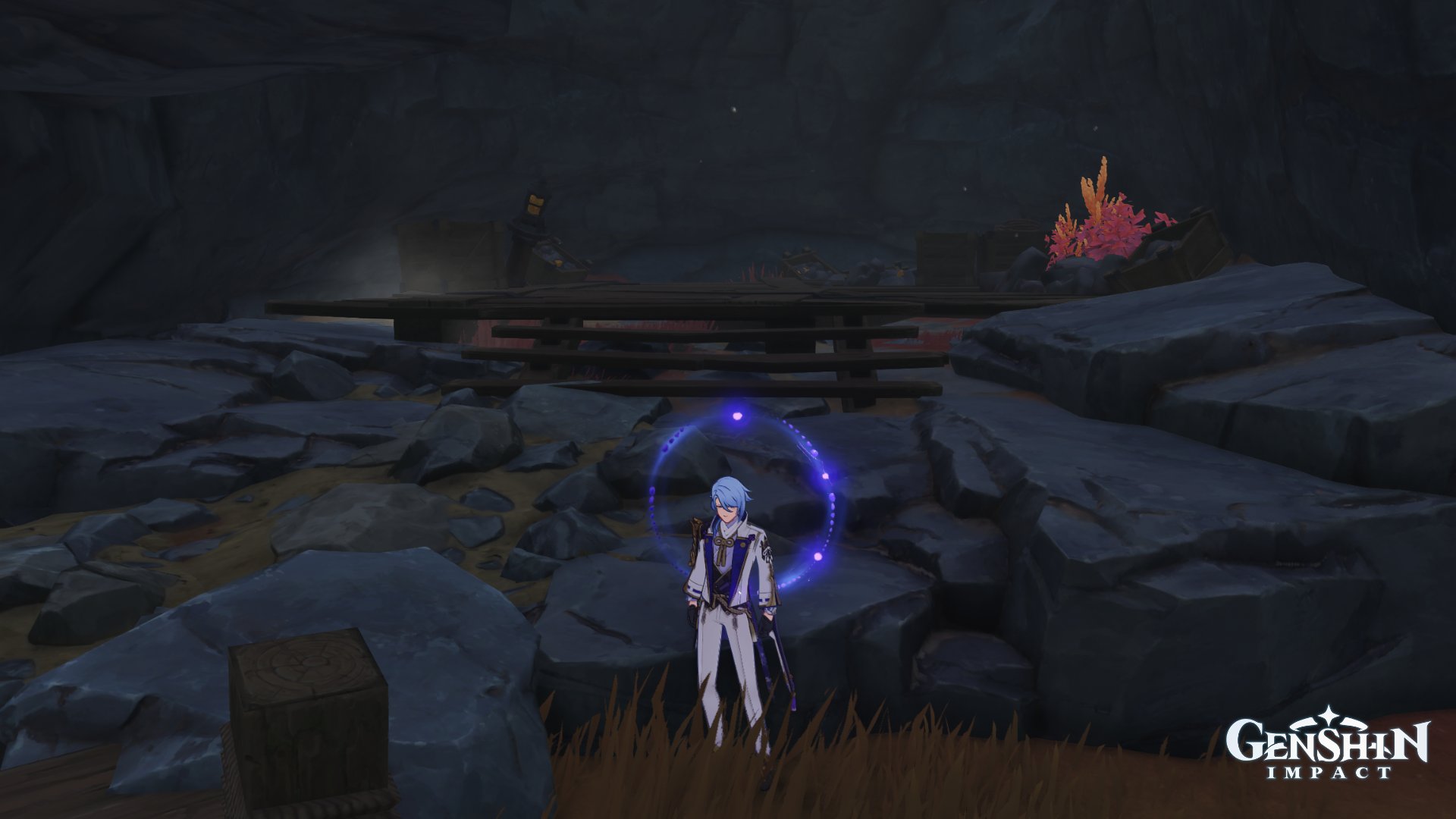 hidden room with treasure chest in chasm aboveground Genshin Impact ...