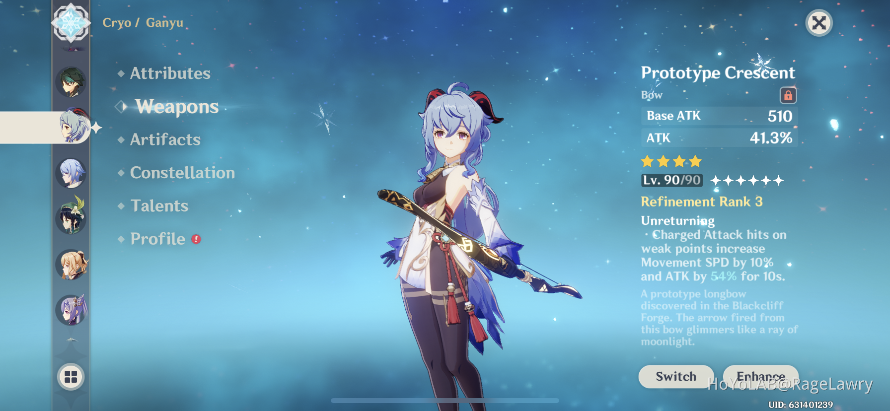 Melt Ganyu build | Genshin Impact | HoYoLAB