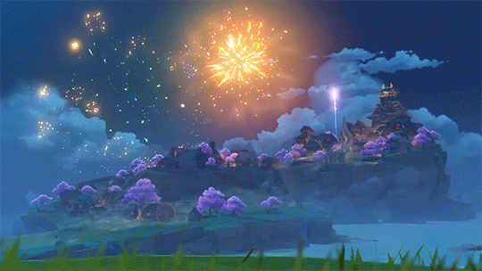 fireworks in inazuma 🎆🐬 Genshin Impact | HoYoLAB