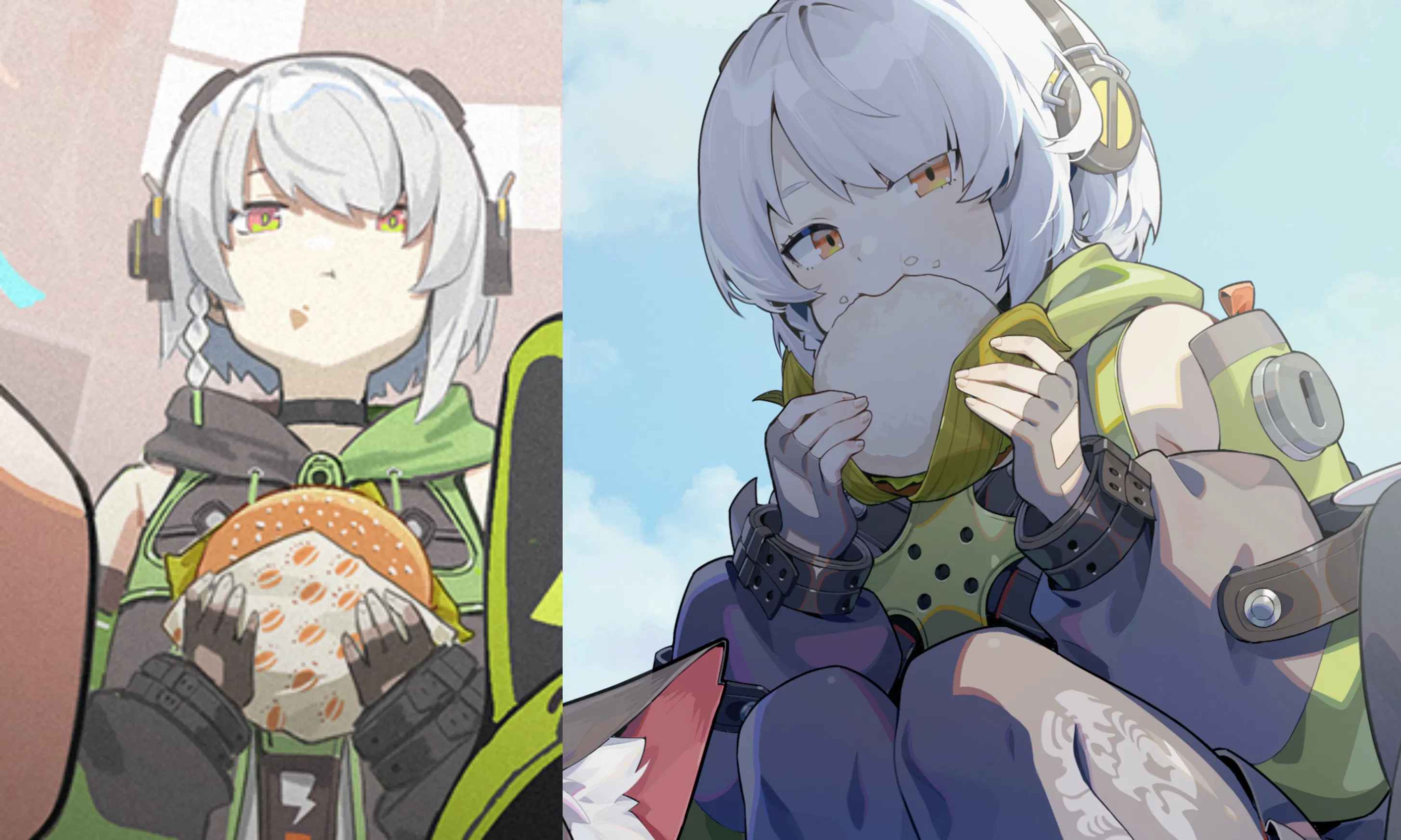 I think I got a new love - Anby with Burger [Zenless Zone Zero] Zenless ...