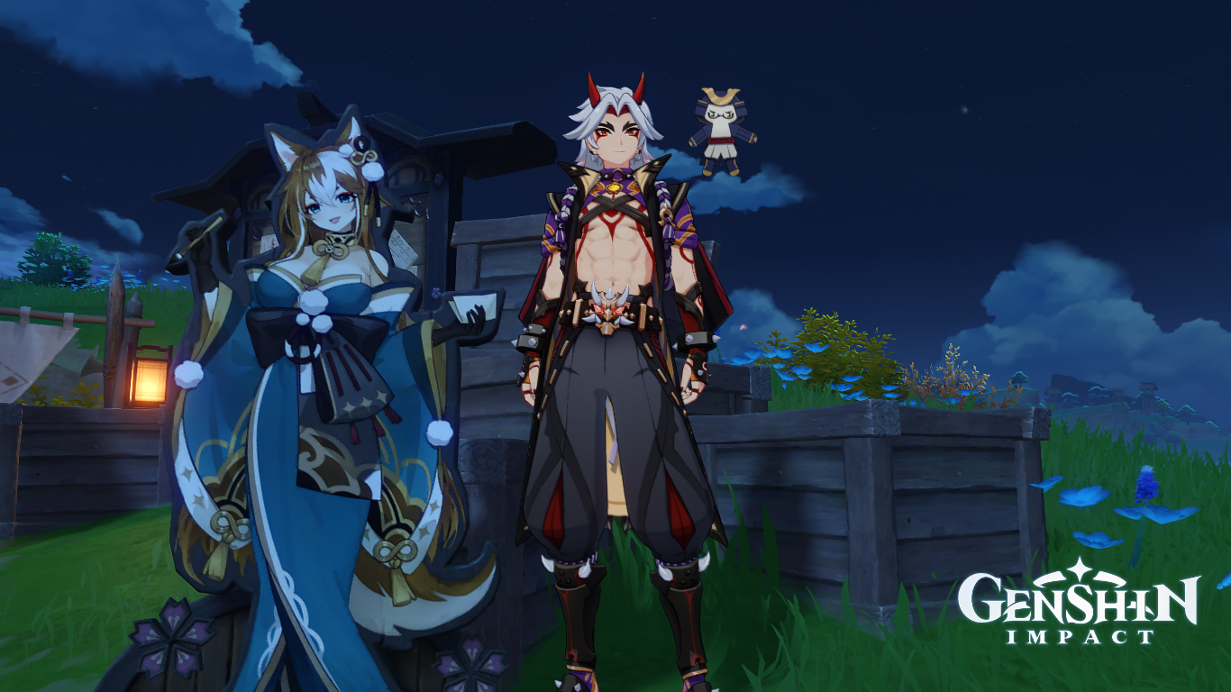 Itto and Miss Hina Genshin Impact | HoYoLAB