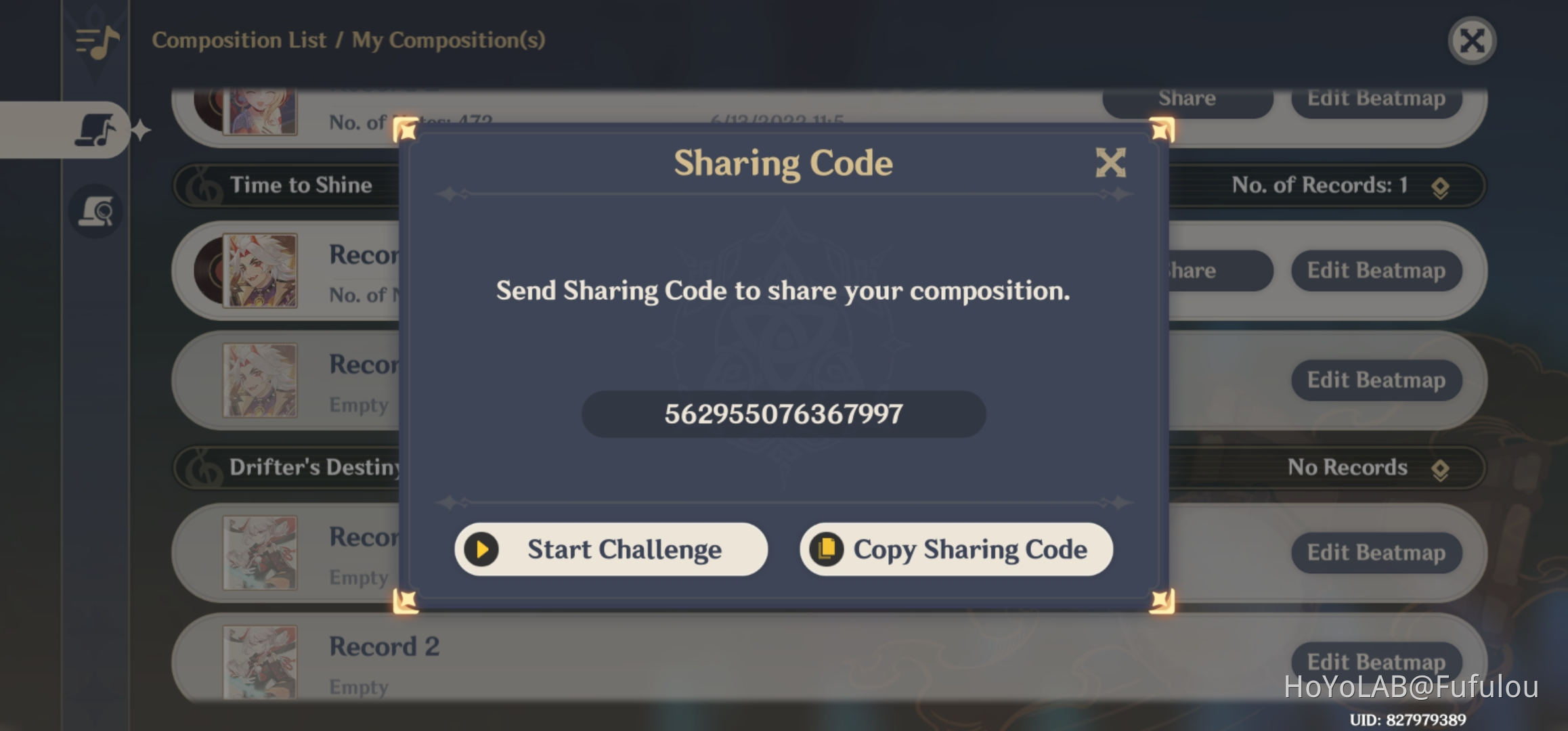 my sharing code for itto's theme Genshin Impact | HoYoLAB