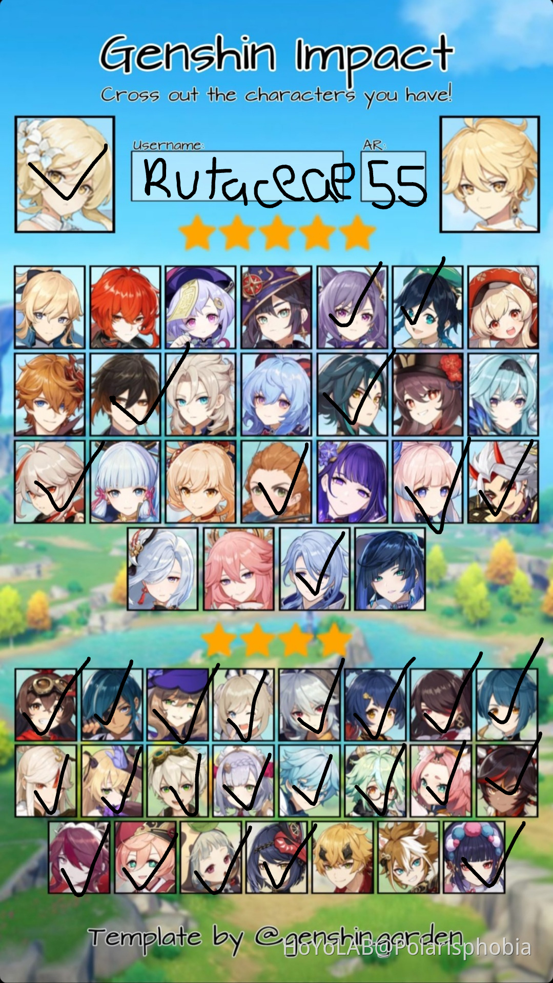 Genshin character list Genshin Impact | HoYoLAB