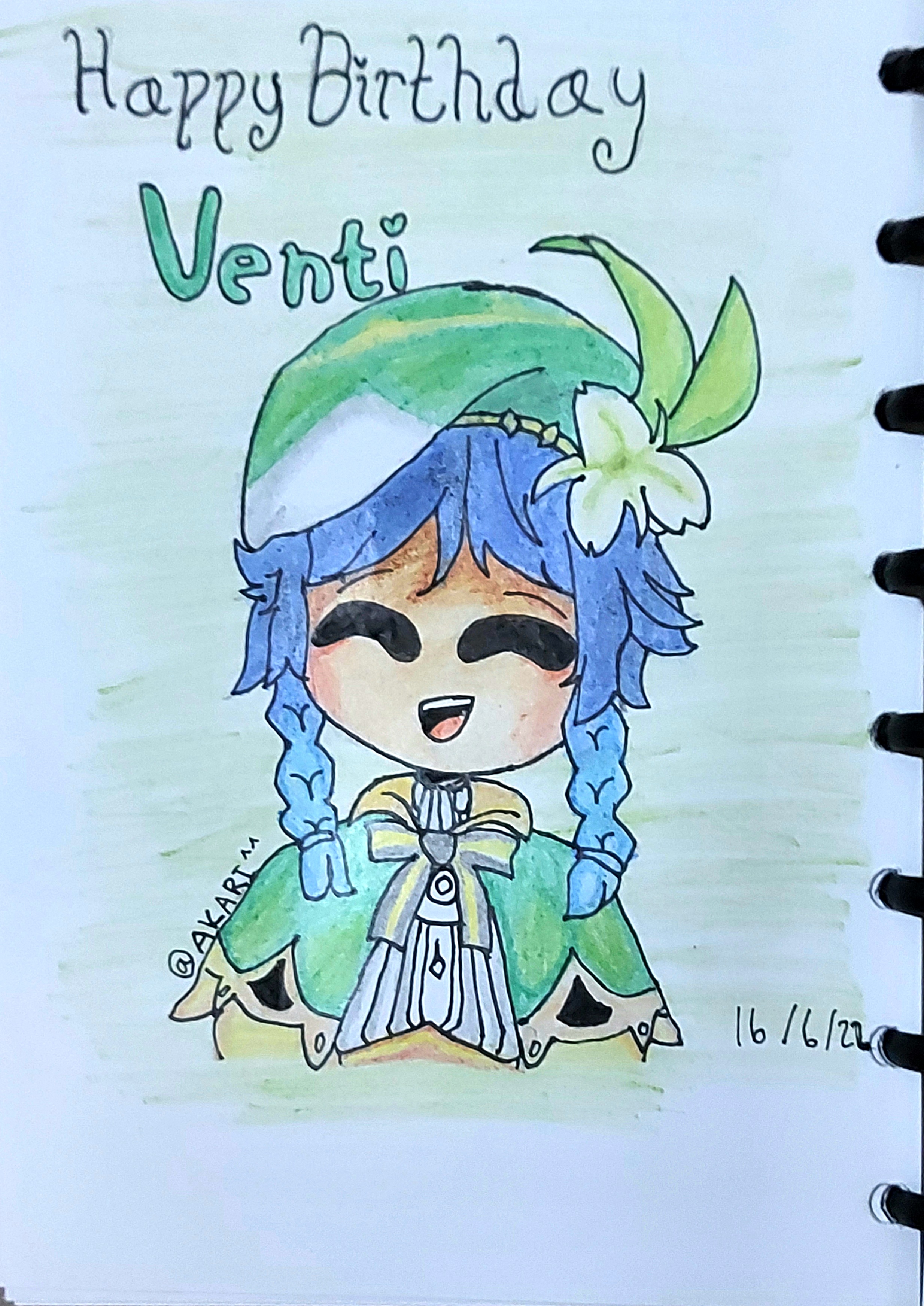 Happiest Birthday To Our Dear Anemo Archon💚💚💚 Genshin Impact | HoYoLAB