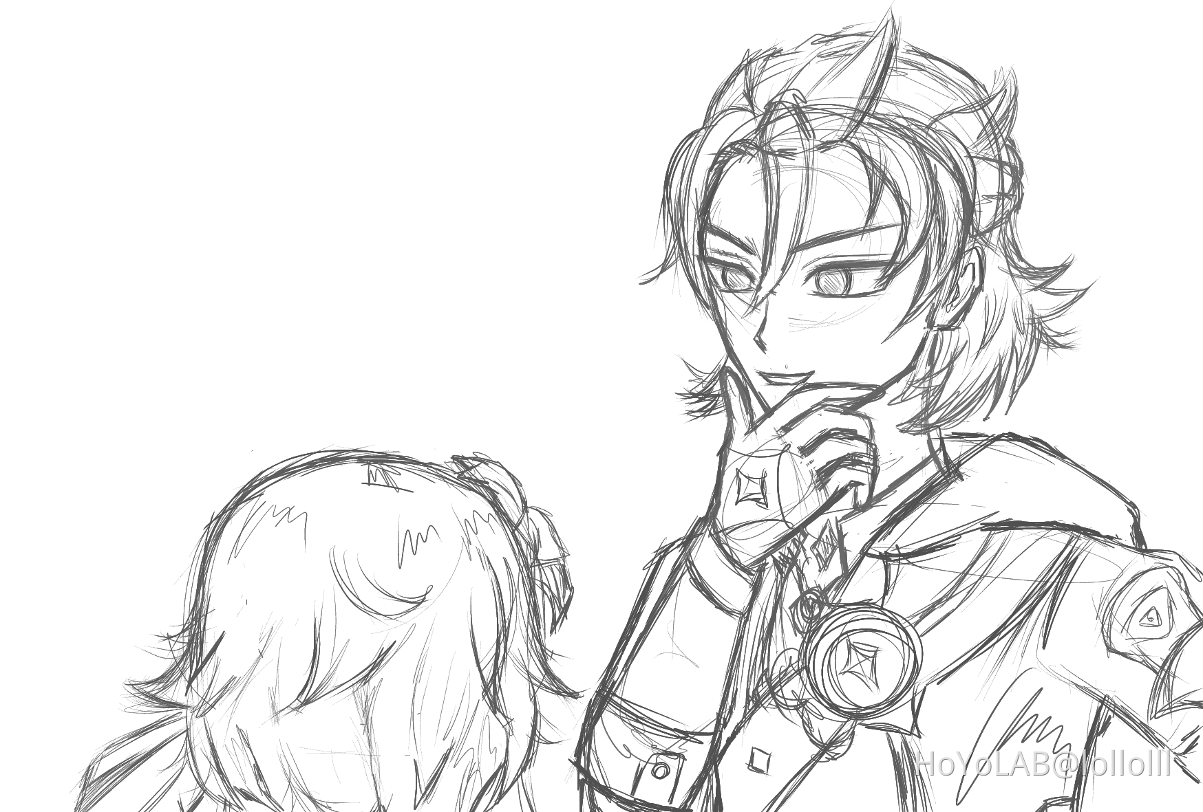 albedo & lumine! Genshin Impact | HoYoLAB