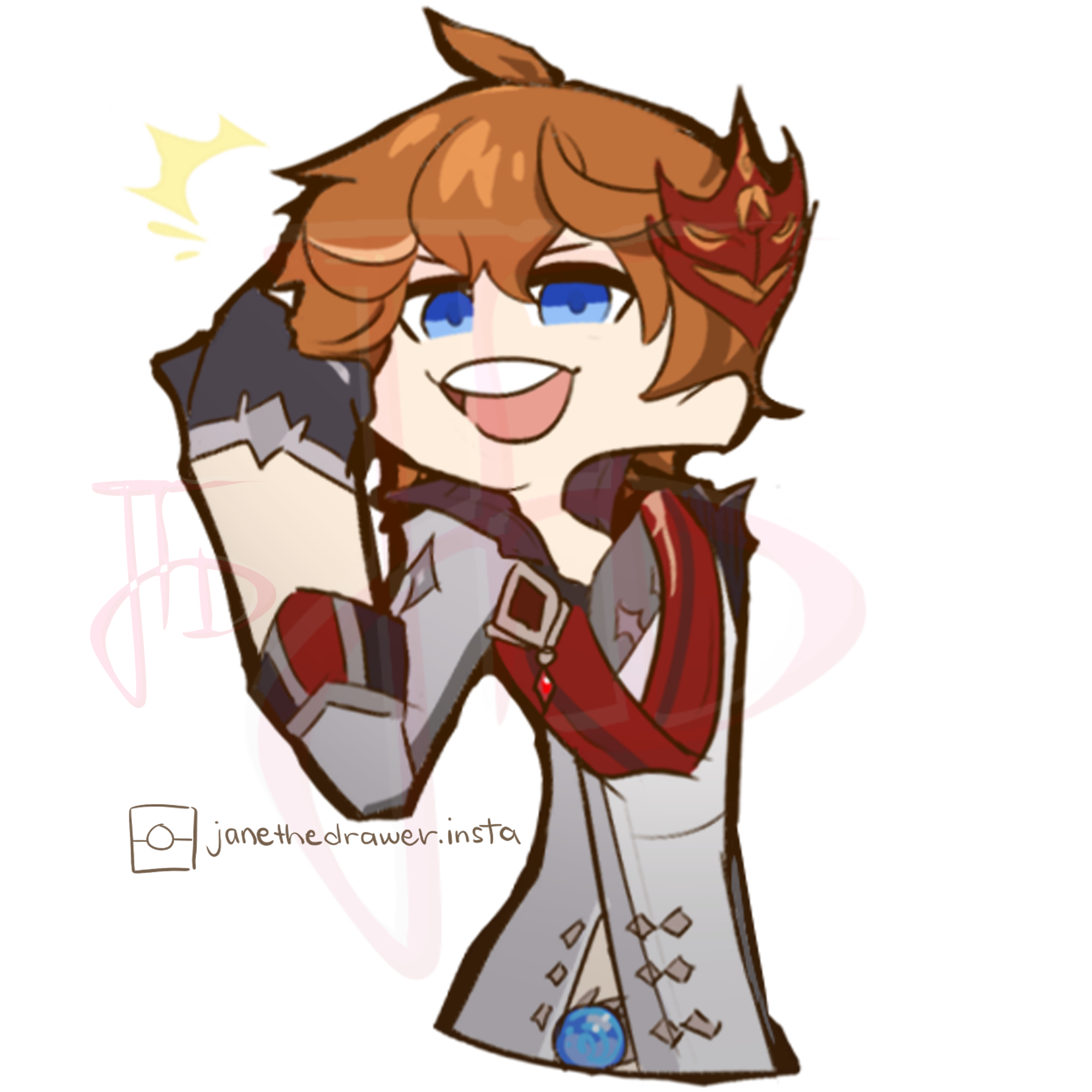 childe / tartaglia fan-made sticker Genshin Impact | HoYoLAB