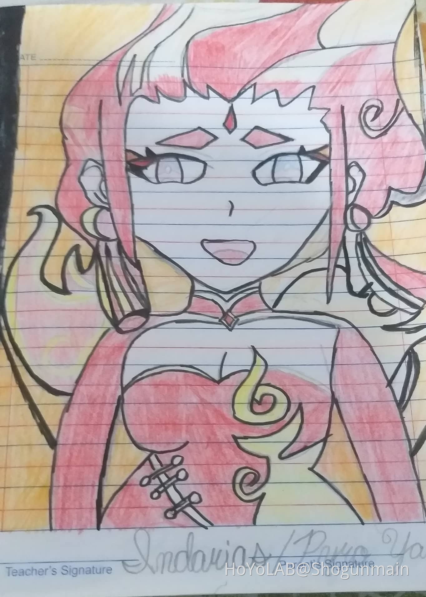 Indarias Sketch Genshin Impact | HoYoLAB