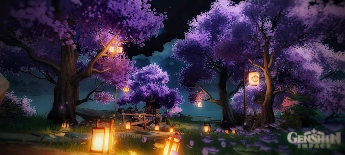 Purple Trees of Inazuma Genshin Impact | HoYoLAB