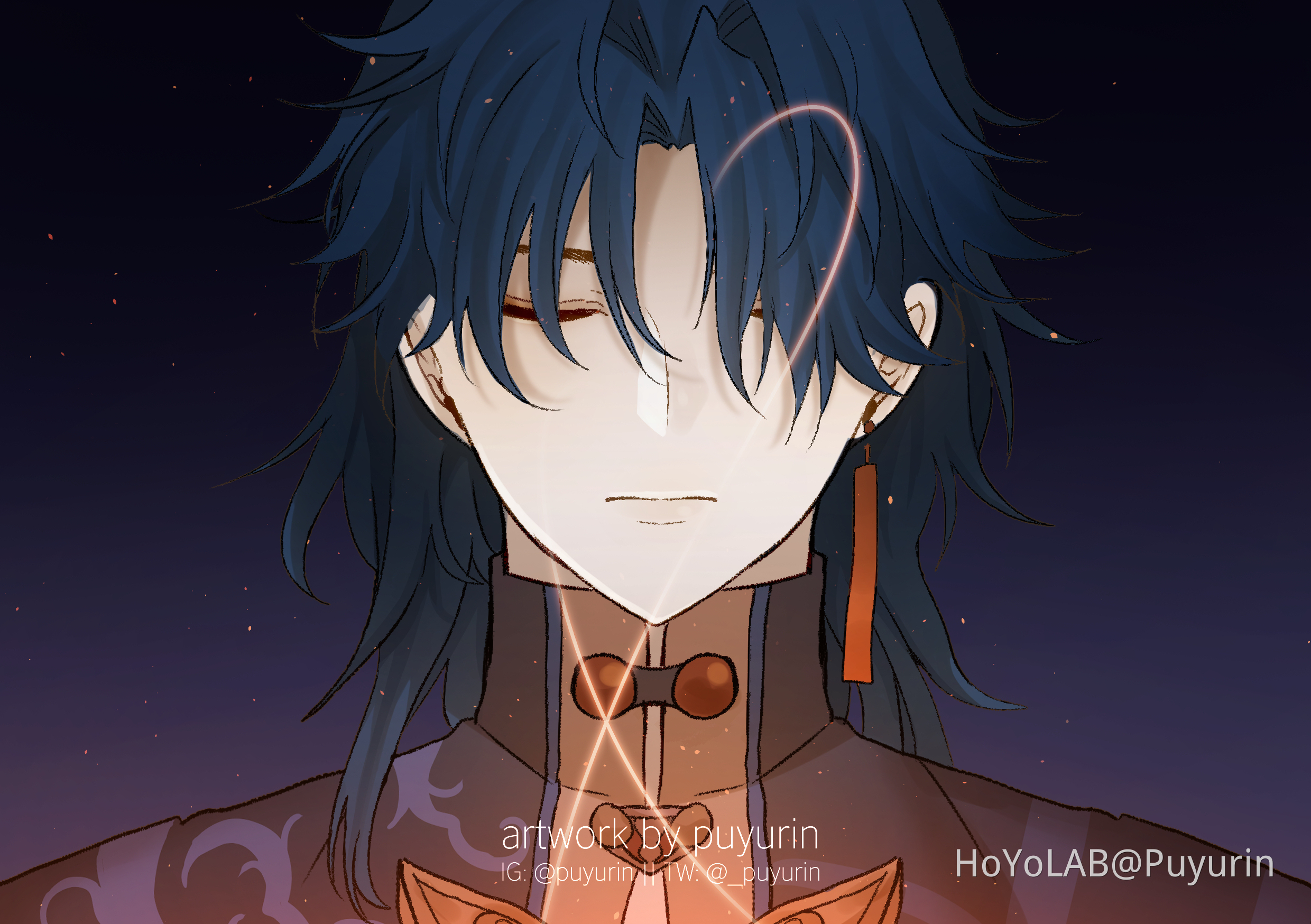 I still can't stop staring at his ult animation so i drew.. | Honkai ...