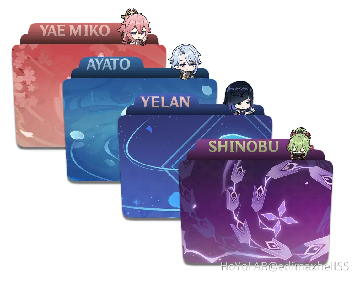 Homemade Folder Icons ver. 51 Genshin Impact | HoYoLAB