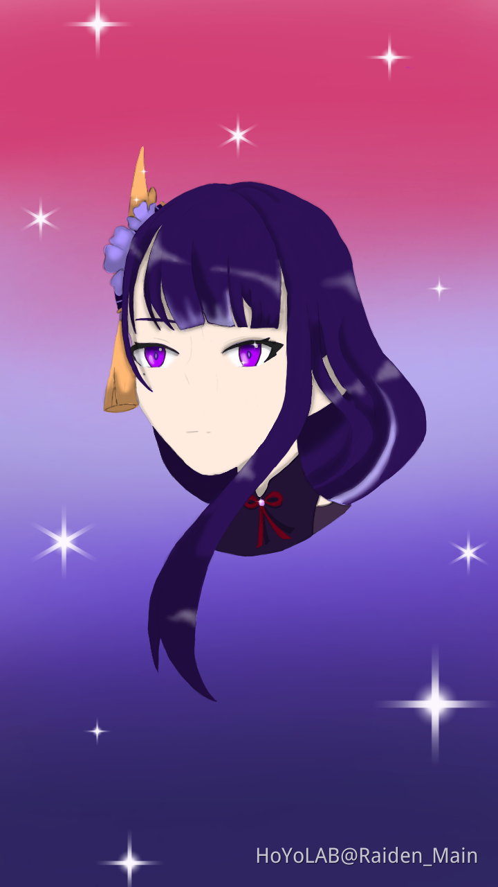 Raiden fanart finally finished! Genshin Impact | HoYoLAB