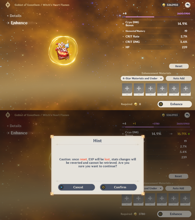 Artifact Stat RESET Genshin Impact | HoYoLAB