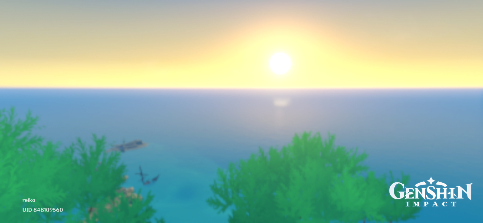 the view from Kamisato's house