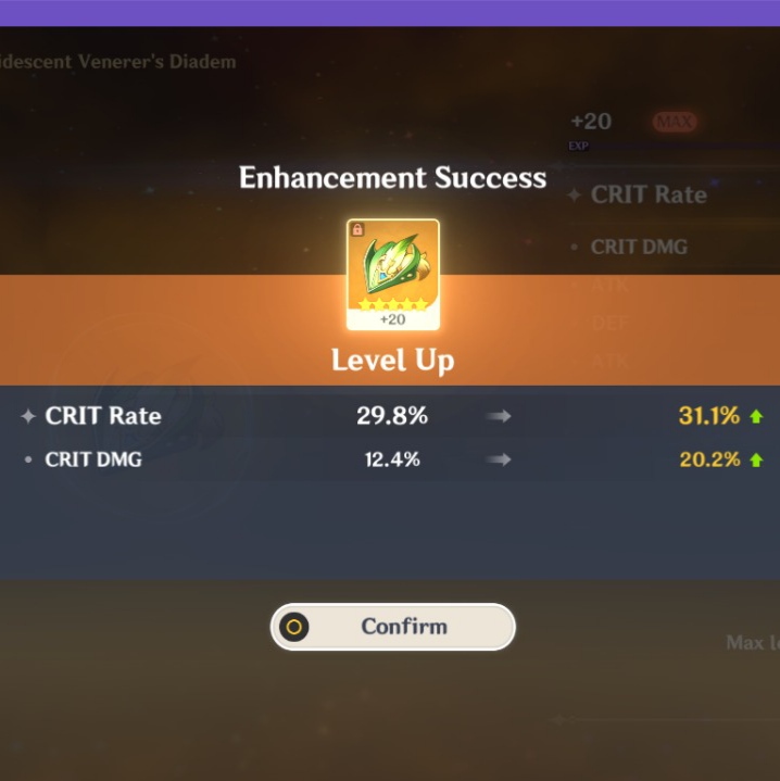 my best artifact roll so far.. Genshin Impact | HoYoLAB