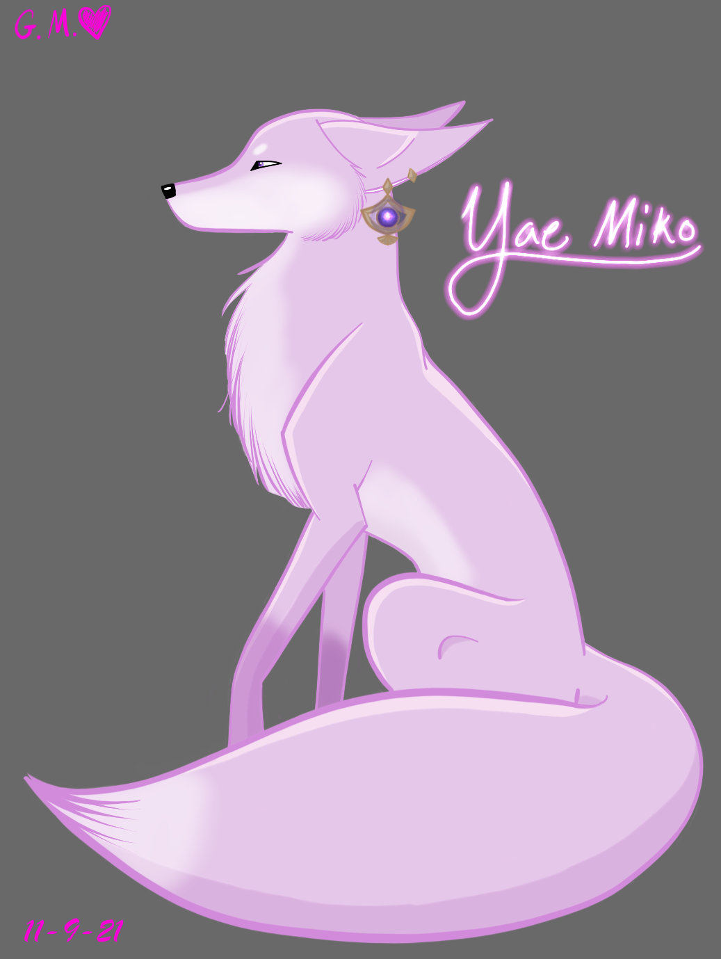 Yae Miko (fox form) Finished Genshin Impact | HoYoLAB