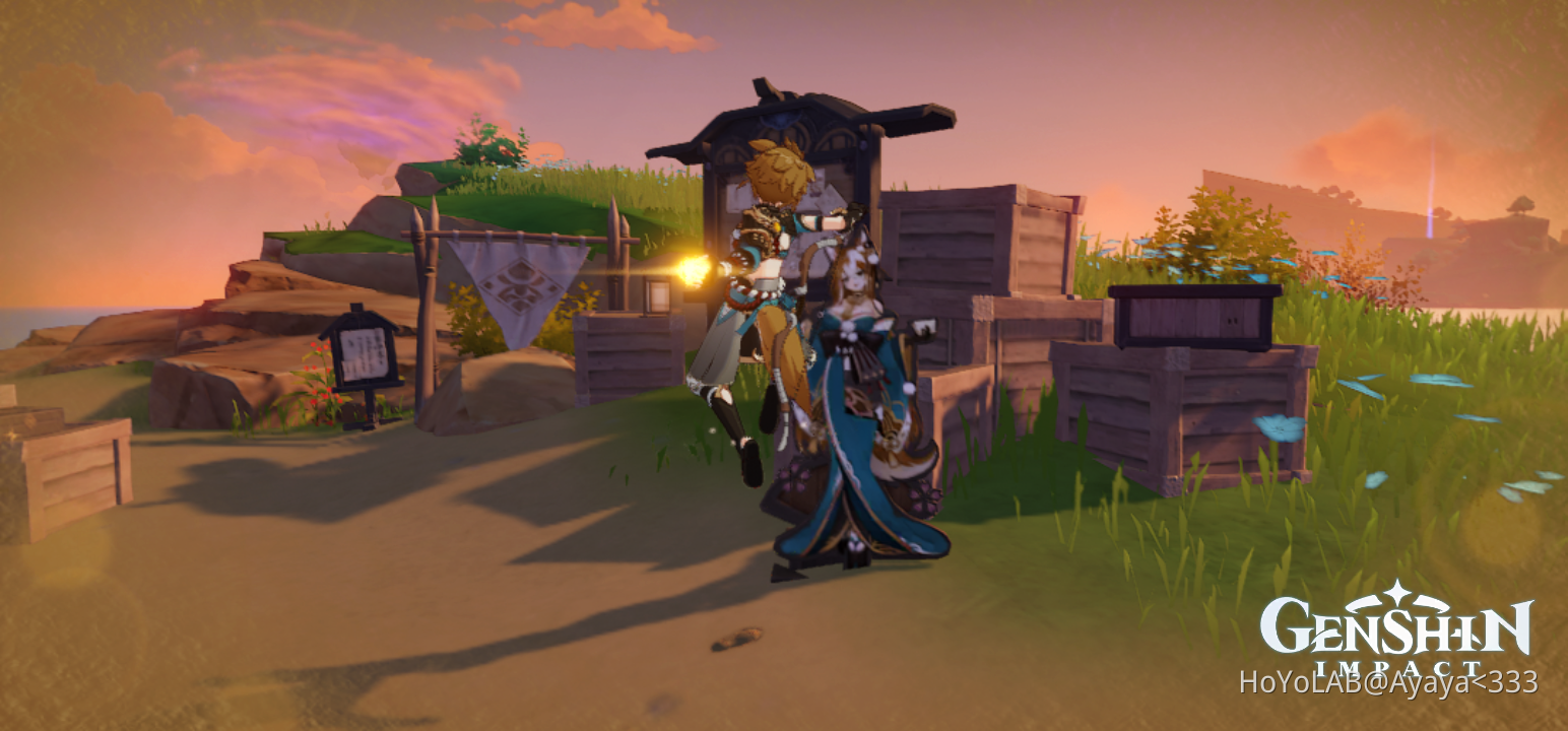 gorou finds Ms Hina while wondering around ritou Genshin Impact | HoYoLAB