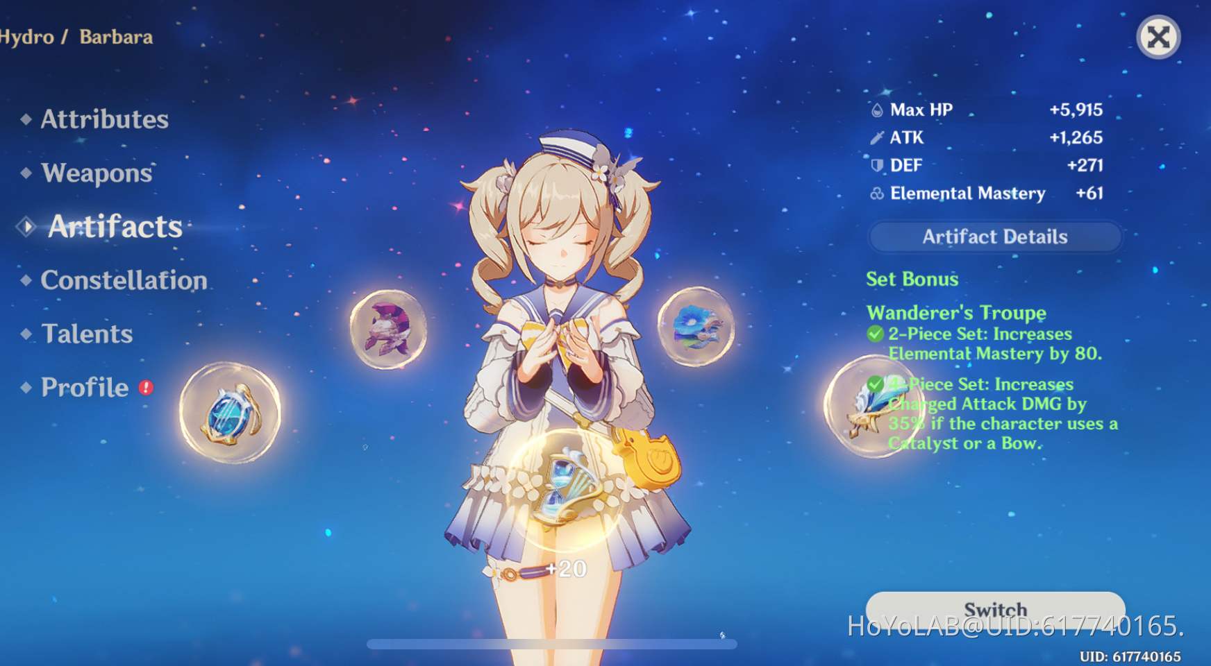 rate my dps Barbara build (ftp style) Genshin Impact | HoYoLAB