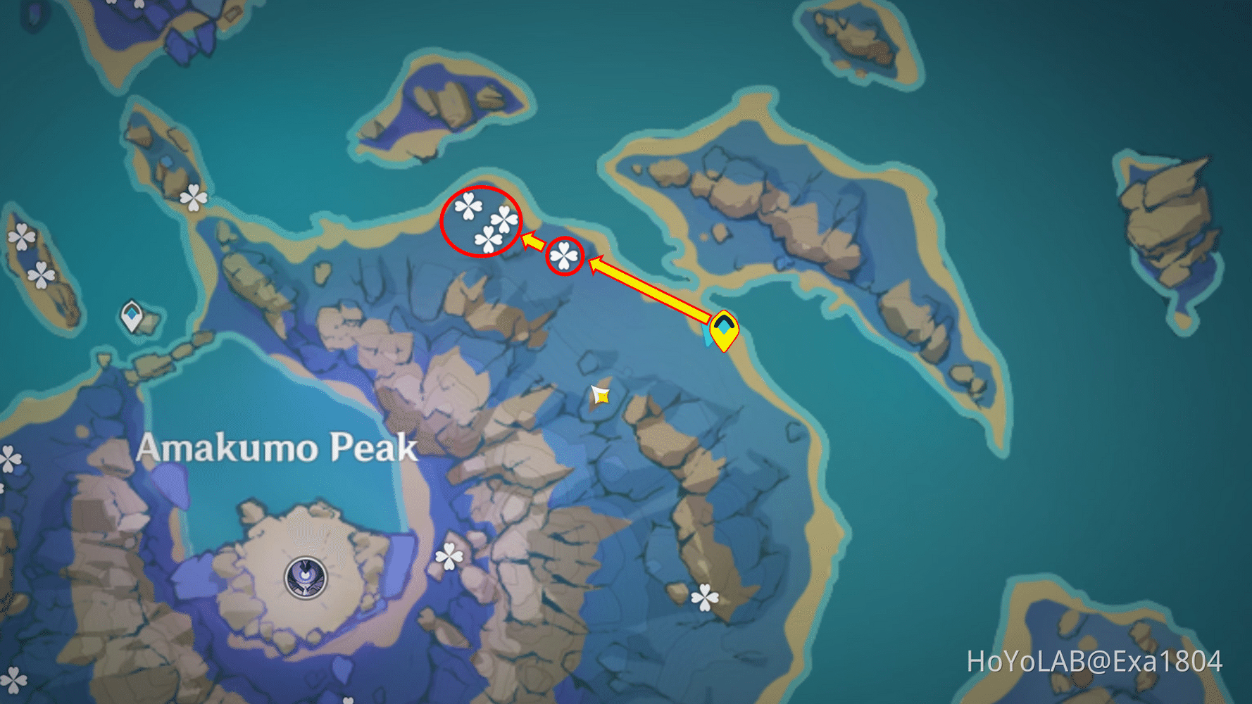 All 143 Naku Weed Farming Route (Video + Screenshot) Genshin Impact ...
