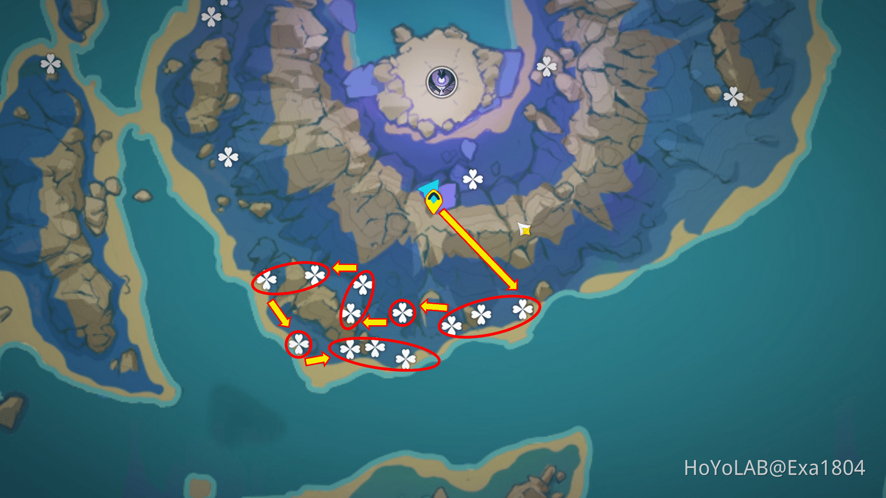 All 143 Naku Weed Farming Route (Video + Screenshot) Genshin Impact ...