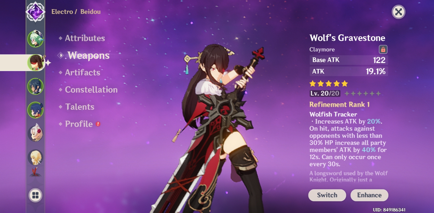 Beidou main since the beginning Genshin Impact | HoYoLAB