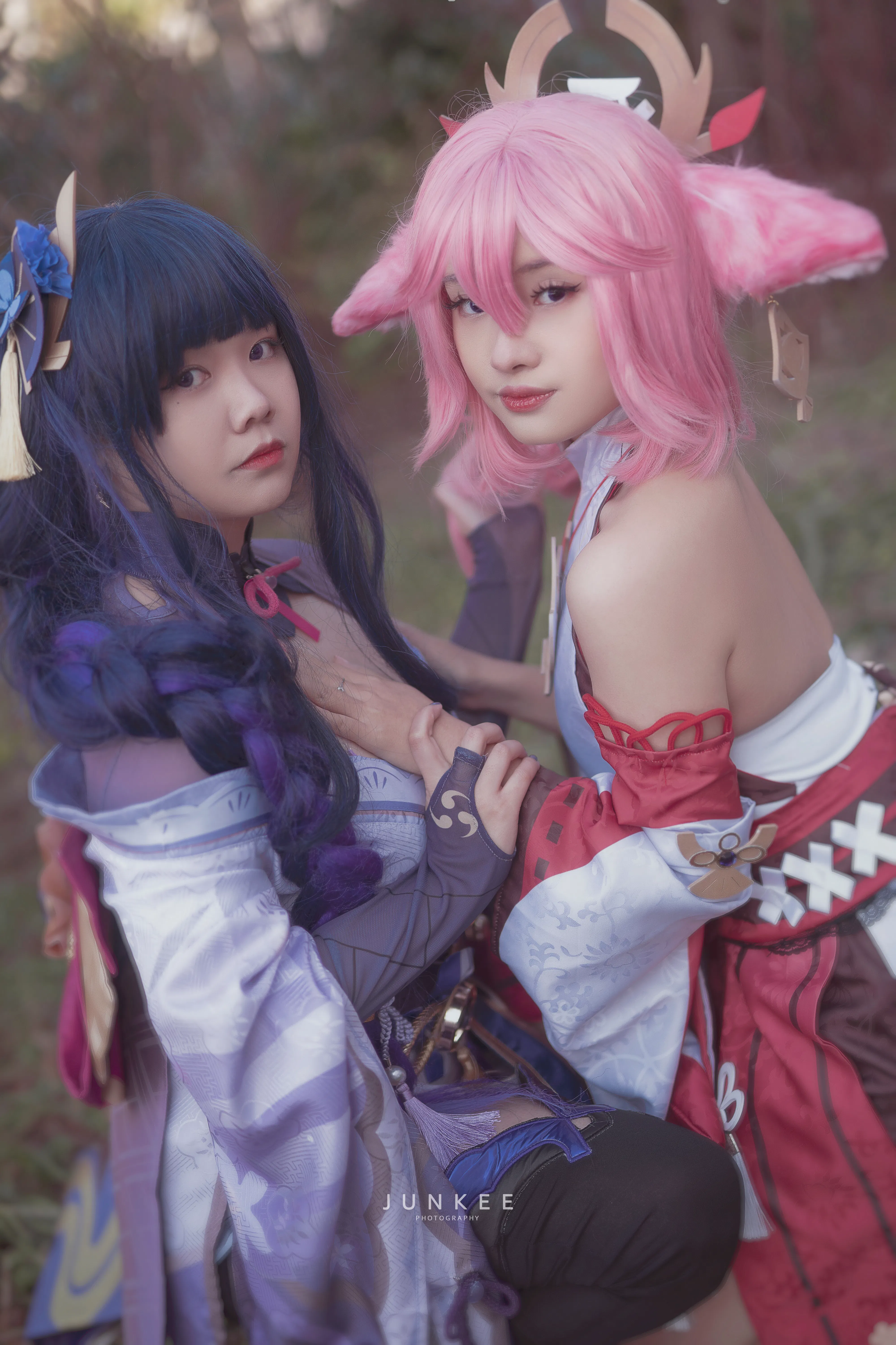 Raiden Ei/Yae Miko/EiMiko Cosplay ⚡🌸 (IG: @shuni.cos) Genshin Impact ...