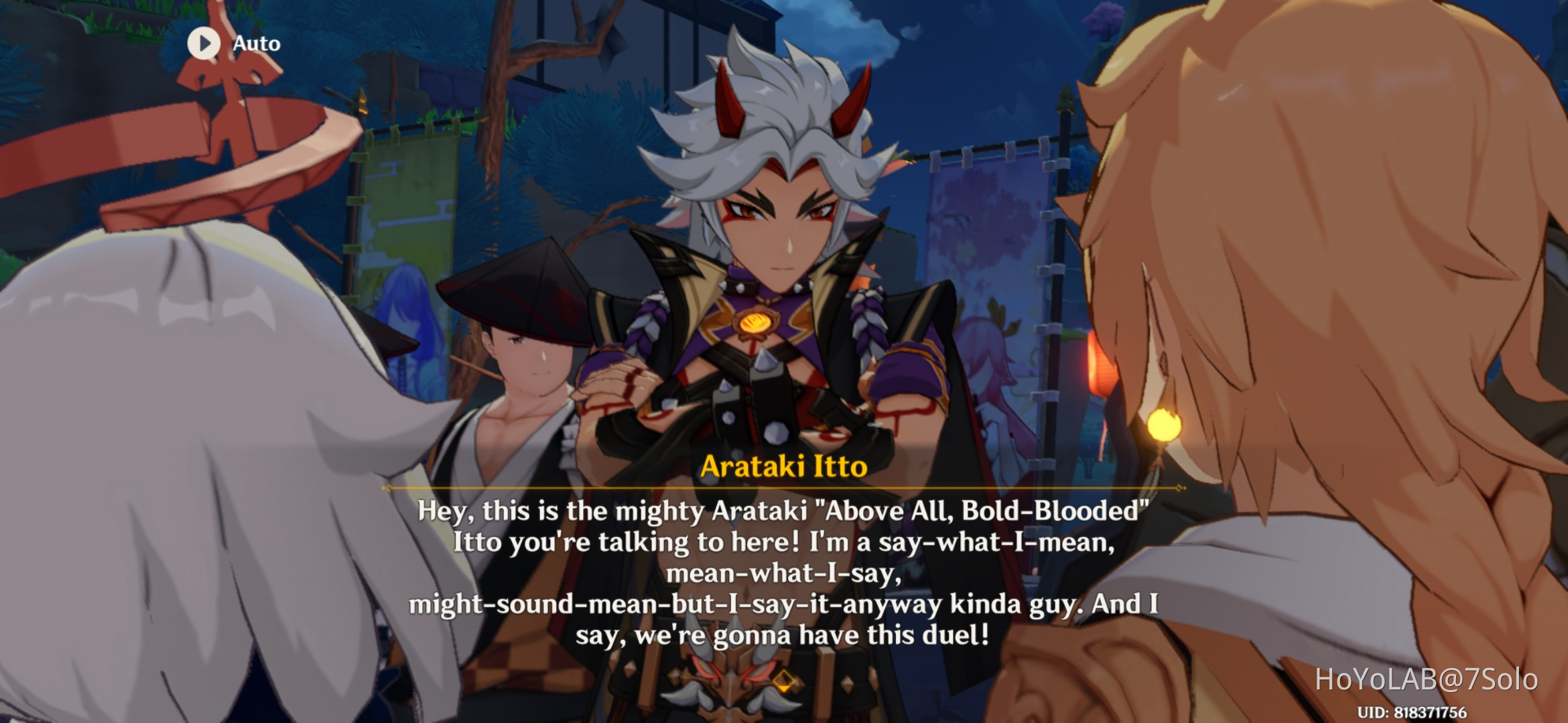Arataki Itto Topic event Genshin Impact | HoYoLAB