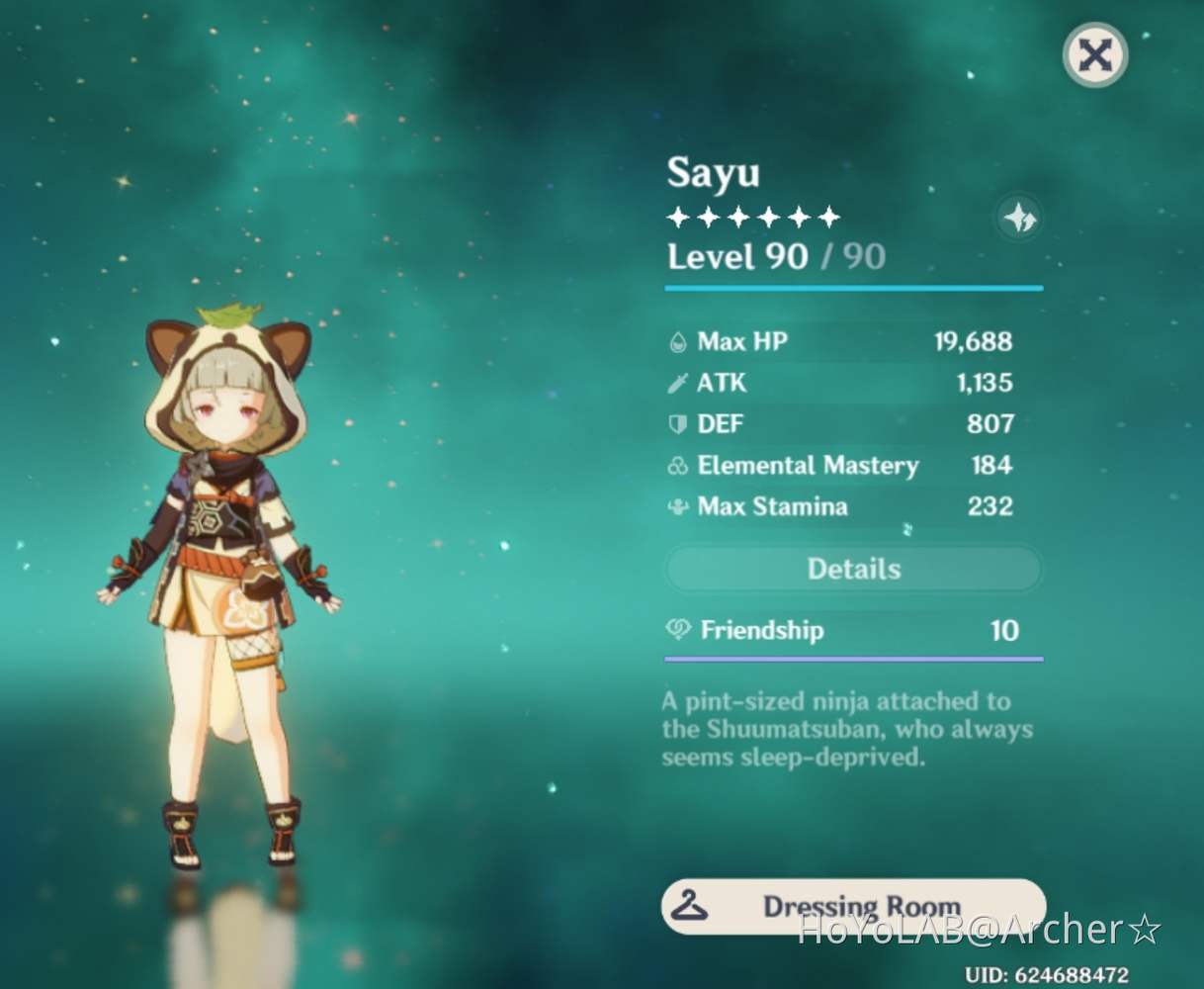 opinions on my sayu build? Genshin Impact | HoYoLAB