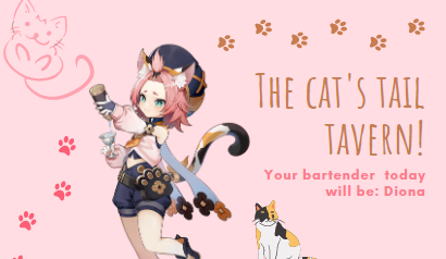 Diona business card I made! Genshin Impact | HoYoLAB