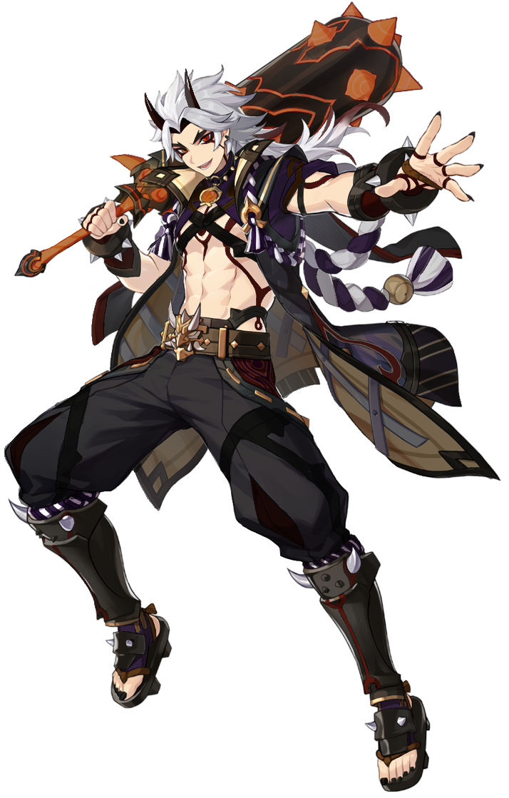 I did a little edgy recolour of Itto! Genshin Impact | HoYoLAB