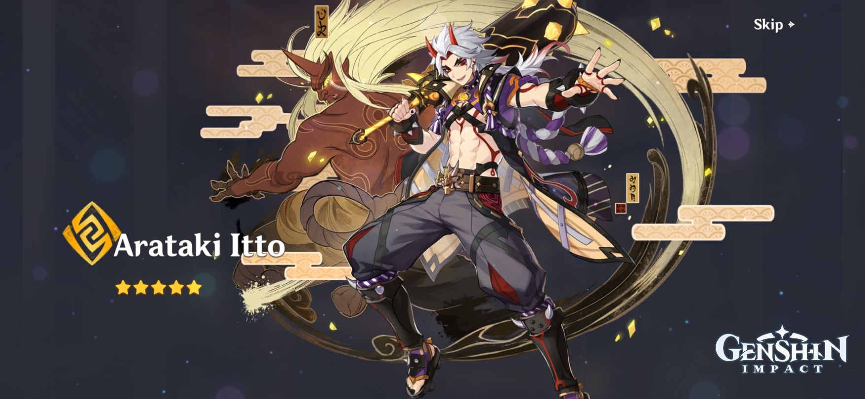 Arataki Itto As Kyojuro Rengoku Genshin Impact | HoYoLAB