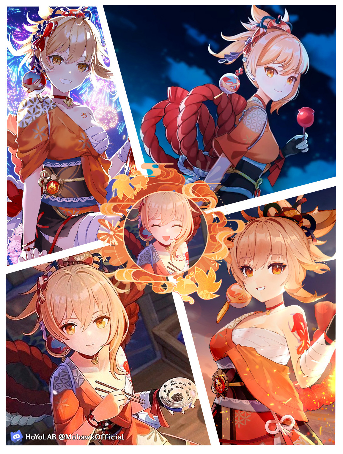 ¡Feliz cumpleaños, Yoimiya! 🌹🎆 Genshin Impact | HoYoLAB