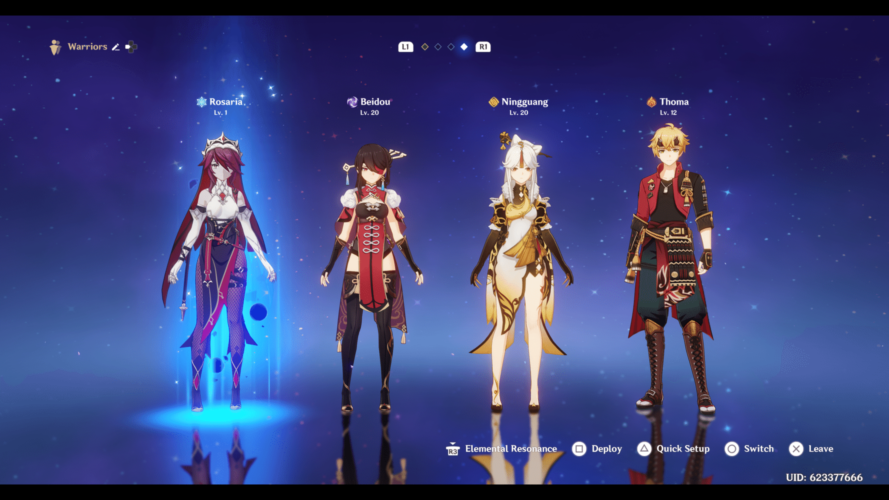 My party set ups Genshin Impact | HoYoLAB