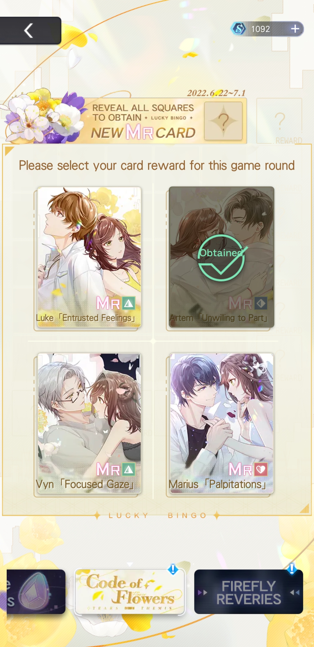 Choose Next MR Card! Tears of Themis | HoYoLAB