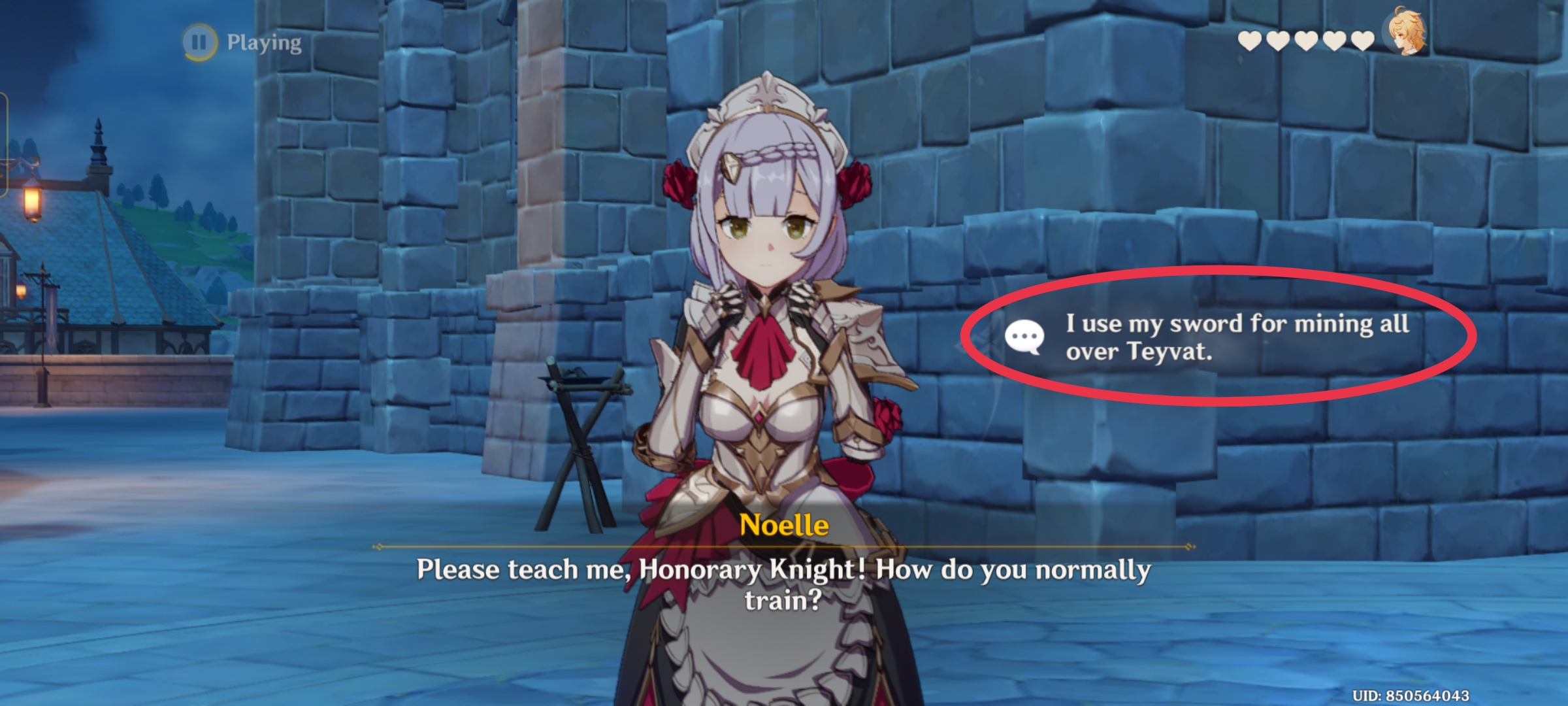 Aether trains himself by mining with his sword all over Teyvat. Genshin ...