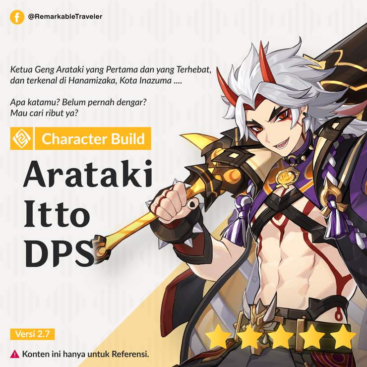 [Mini Guide] Character Build: Arataki Itto DPS [Build Karakter Arataki ...