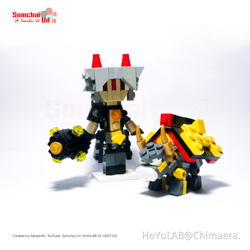 More details of my LEGO Arataki Itto & Ushi Chibi~ Genshin Impact | HoYoLAB