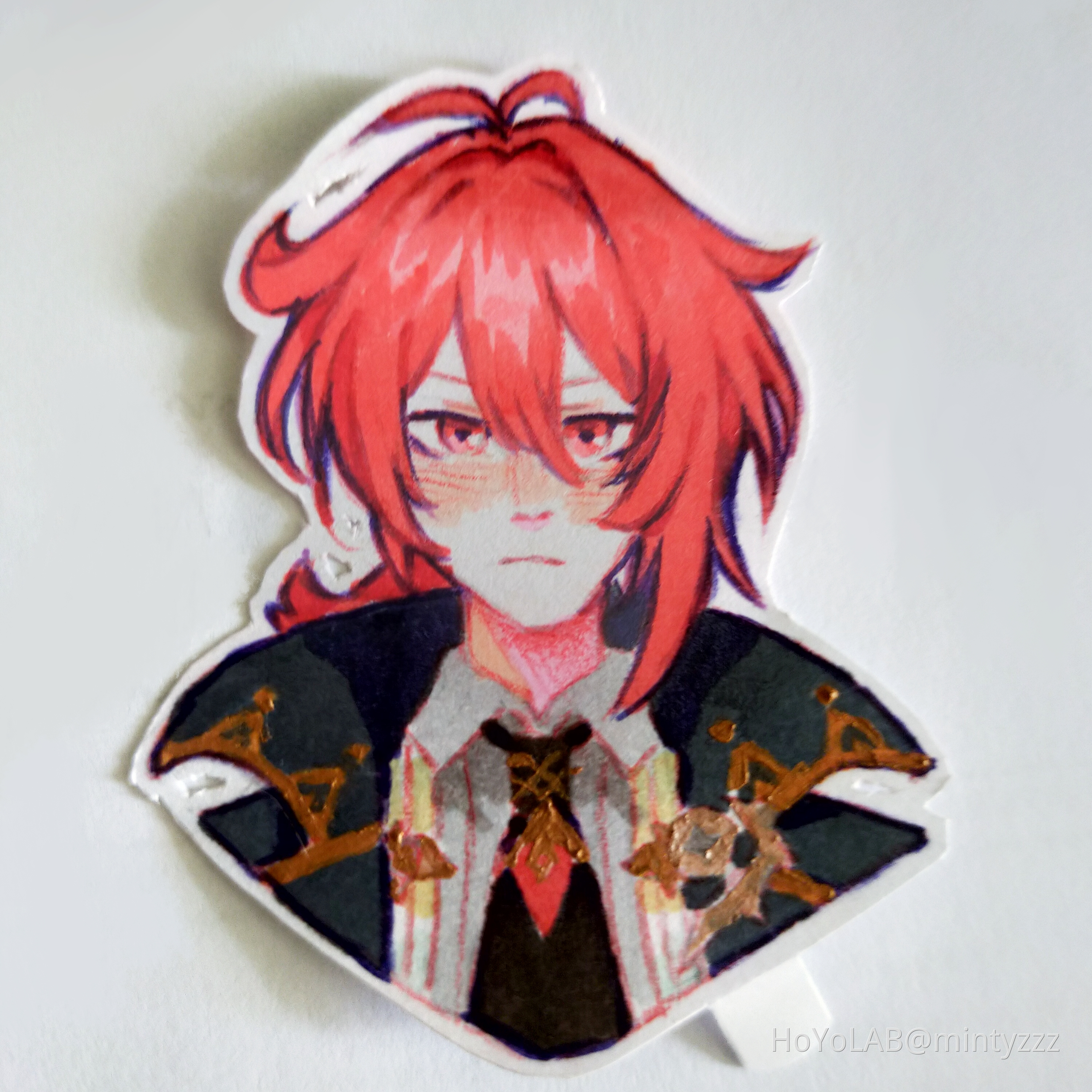 Diluc sticker! Genshin Impact | HoYoLAB