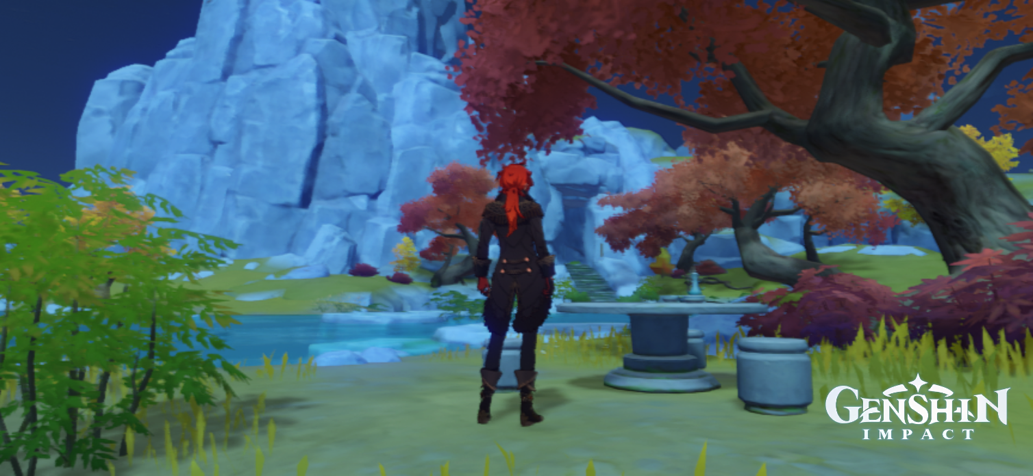 Diluc hanging out in the Adeptus Abode! ️ Genshin Impact | HoYoLAB